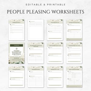People Pleasing Worksheets Self-help Worksheets Emotional Wellness ...
