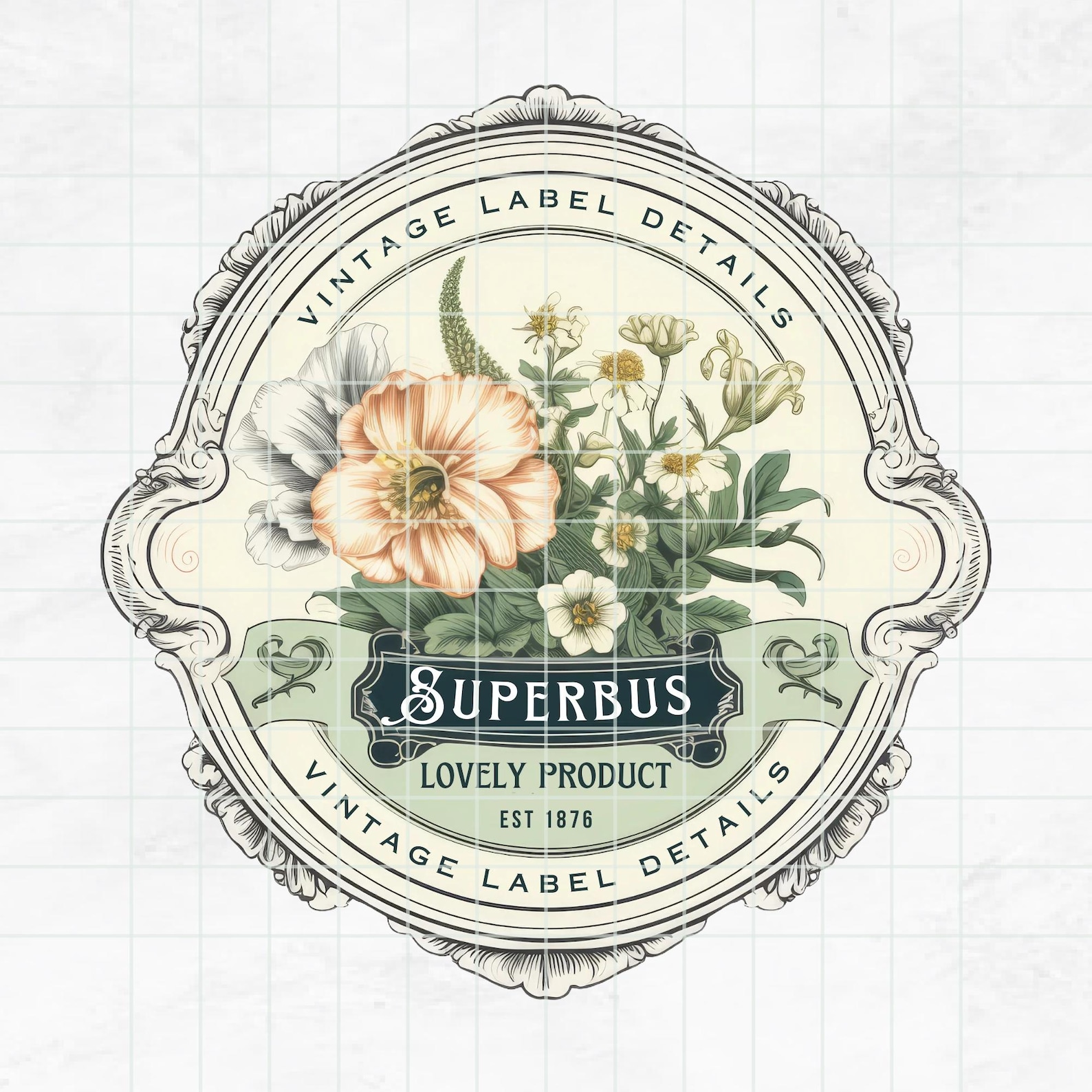 Vintage Label Logo Templates Retro Logo Design Canva Editable Logo ...