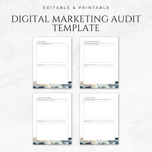 Digital Marketing Audit Report Template Printable Marketing Audit ...