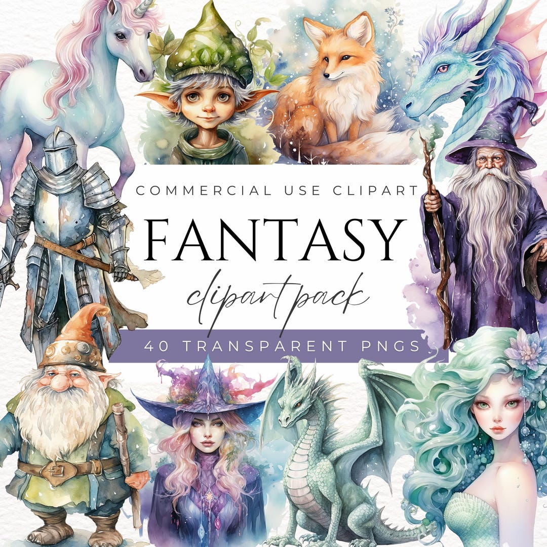 Fantasy Clipart Magical Clipart Fairy Tale Mystical Enchanted Clipart ...