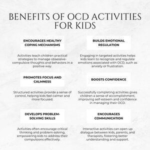 OCD Activities for Kids Template Printable Child Anxiety Management OCD ...
