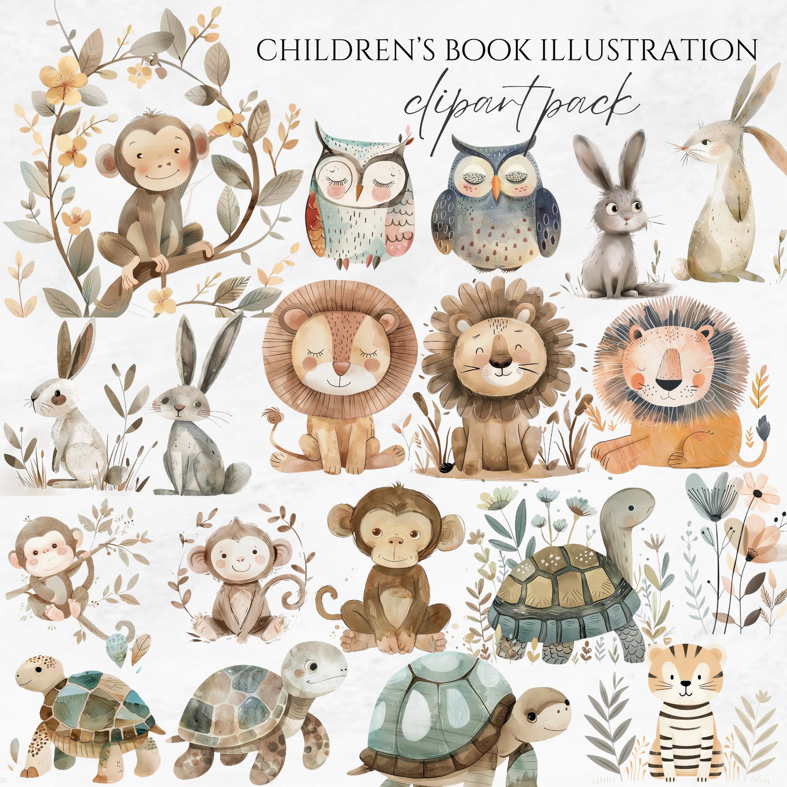 Children's Book Illustration Clipart Jon Klassen Inspired Clipart Story ...