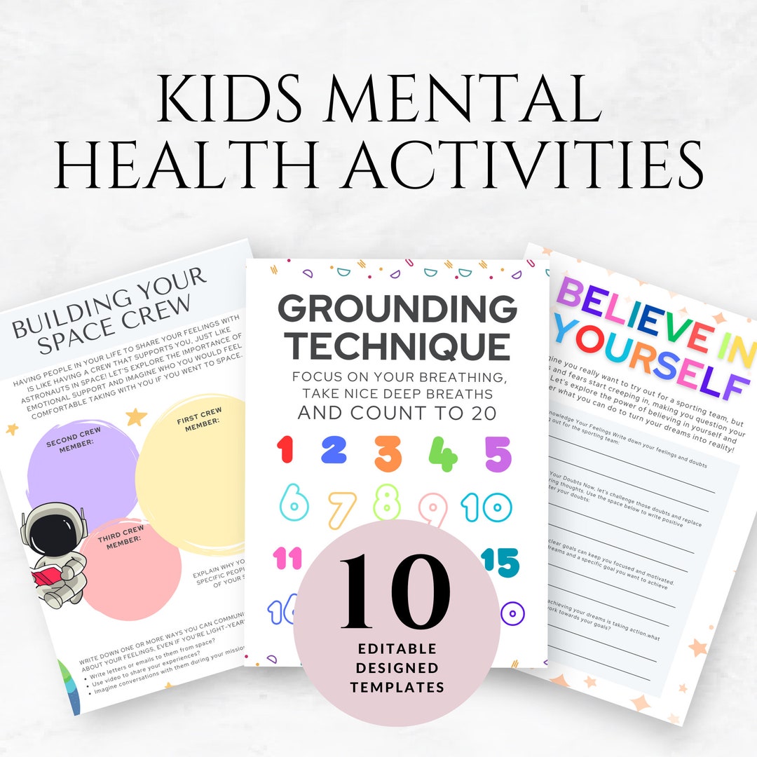 Mental Health Activities for Kids, Kids Activity Worksheets, Kids ...
