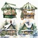 Green Christmas Clipart Holiday Clipart Christmas Decor Winter Green ...