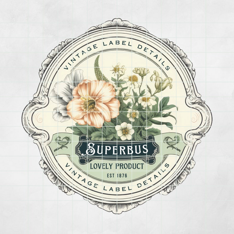 Vintage Label Logo Templates Retro Logo Design Canva Editable Logo ...