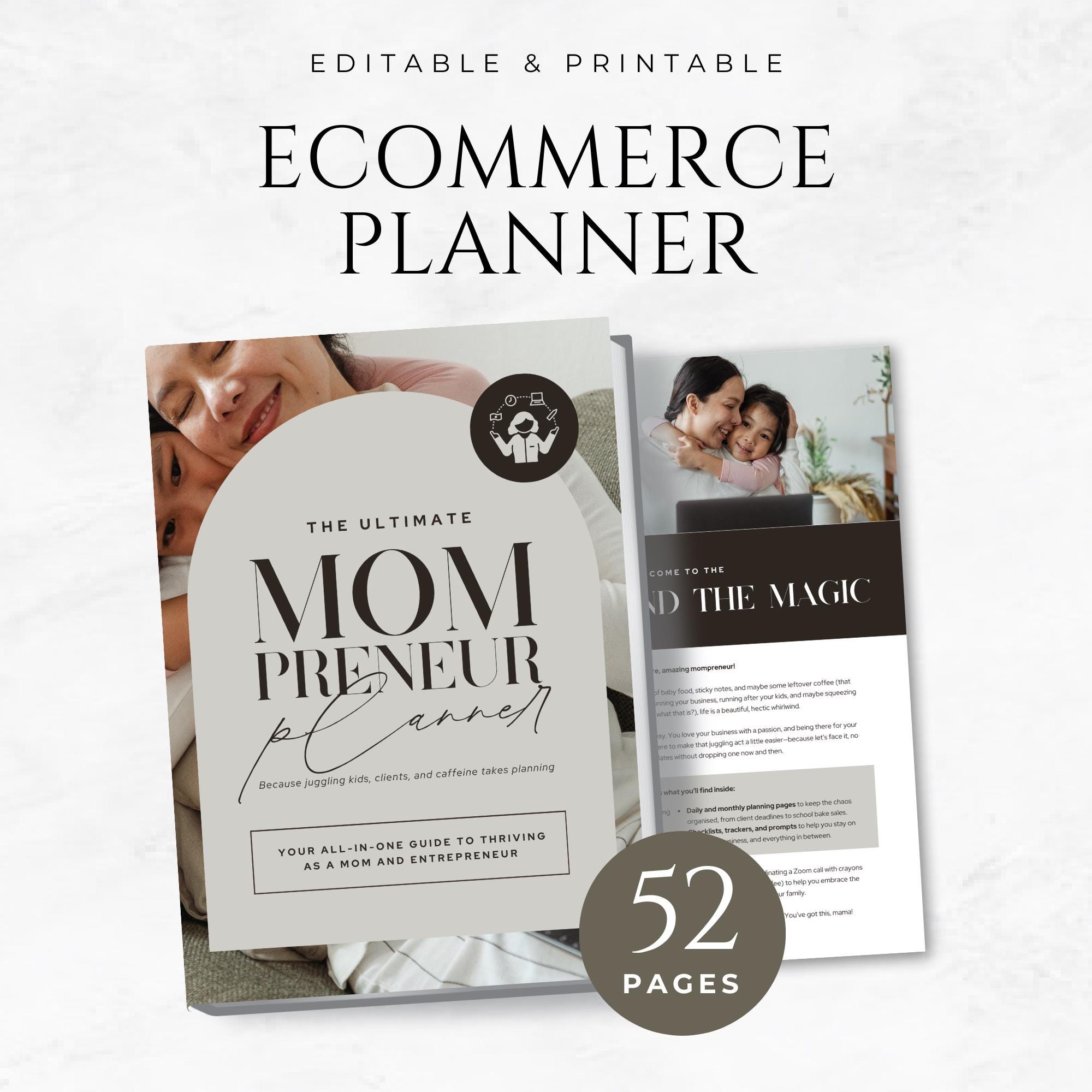 Mompreneur Planner Template Printable Mompreneur Success Planner ...