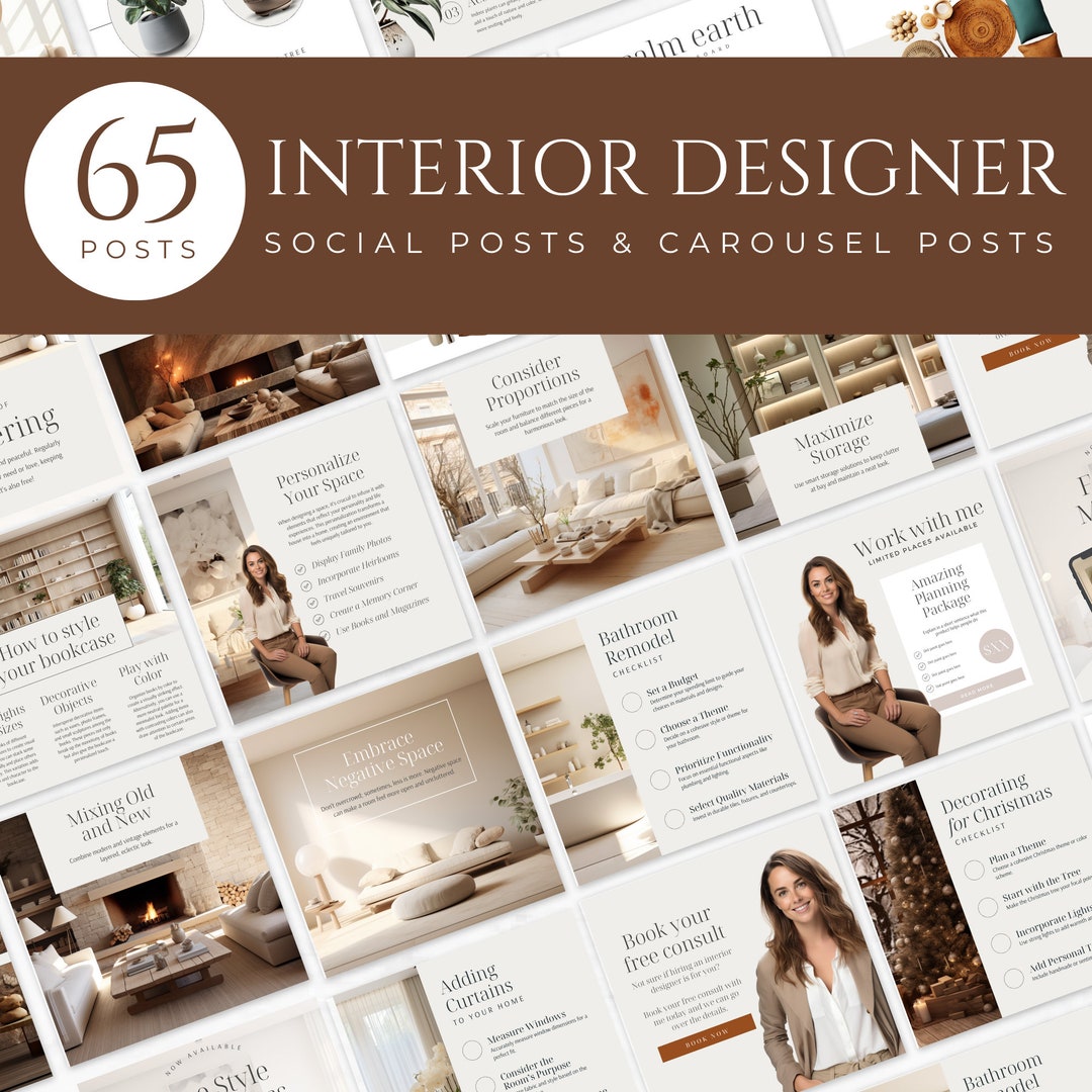 Interior Designer Instagram Templates Interior Designer Social Media ...