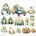Green Christmas Clipart Holiday Clipart Christmas Decor Winter Green ...