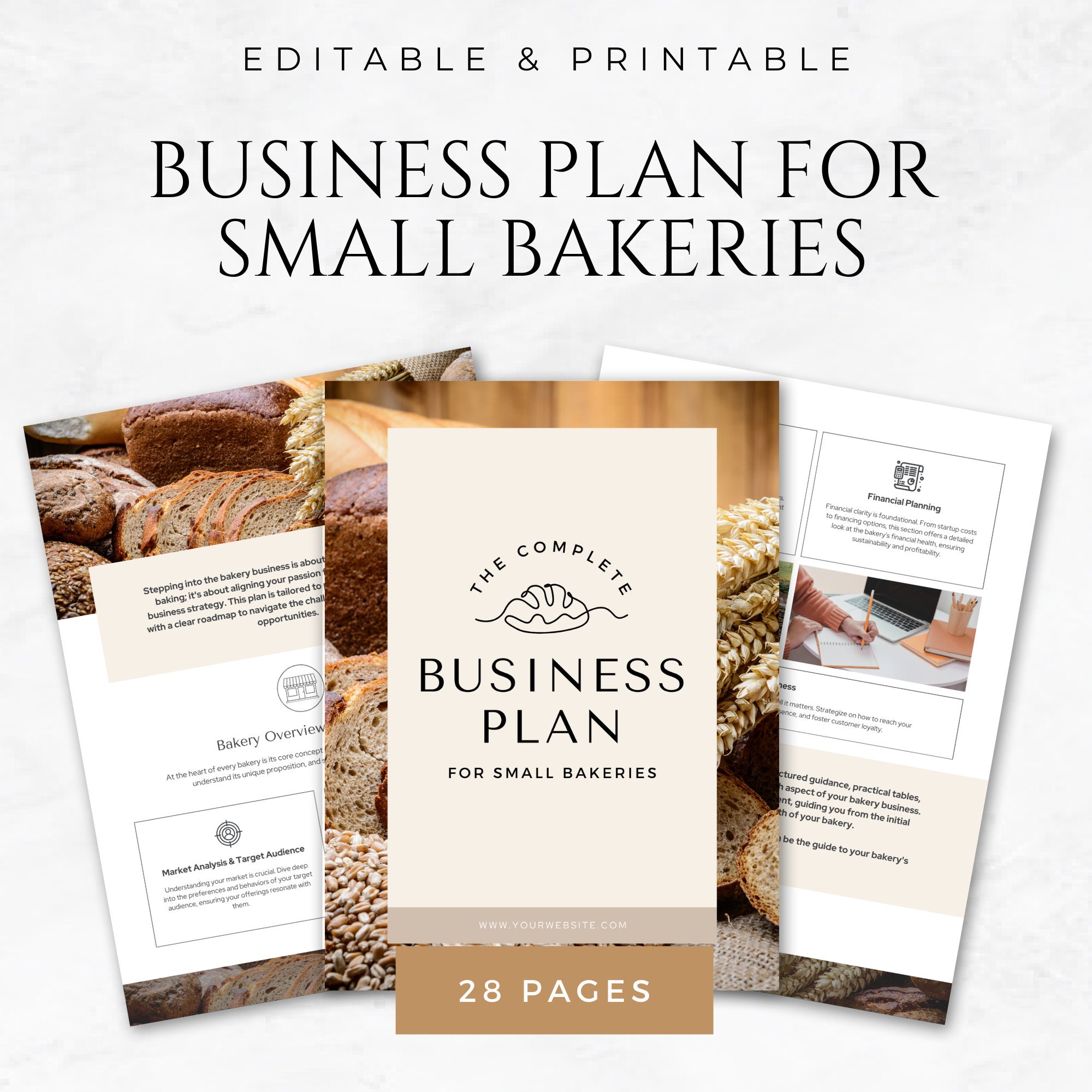 Small Bakery Business Plan Bakery Startup Plan Bakery Business Proposal ...