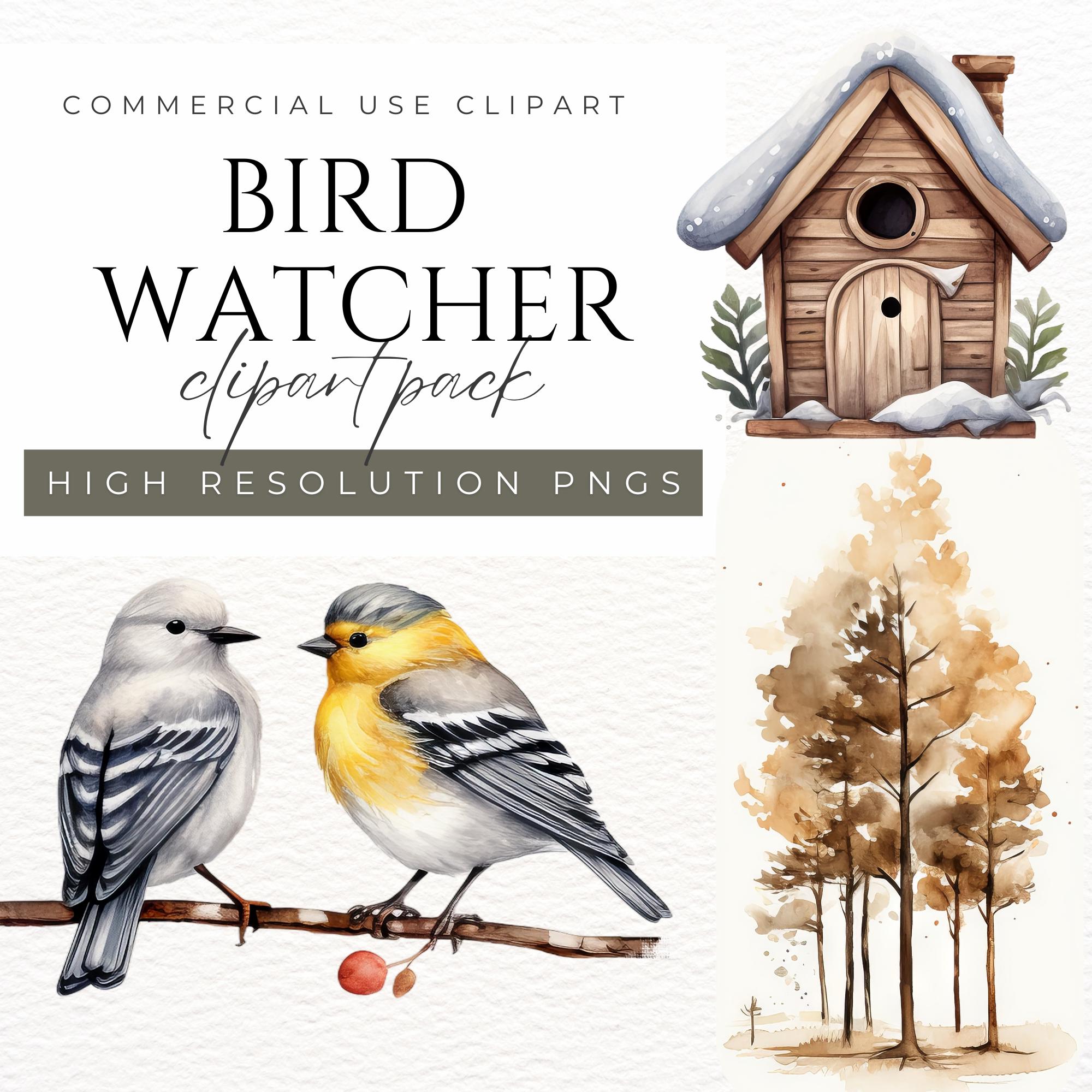 Bird Watcher Clipart Bird Watching Illustrations Bird Lover Nature ...
