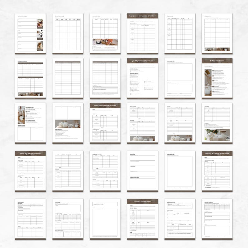 Candle Making Business Planner Template Candle Making Workbook Template ...