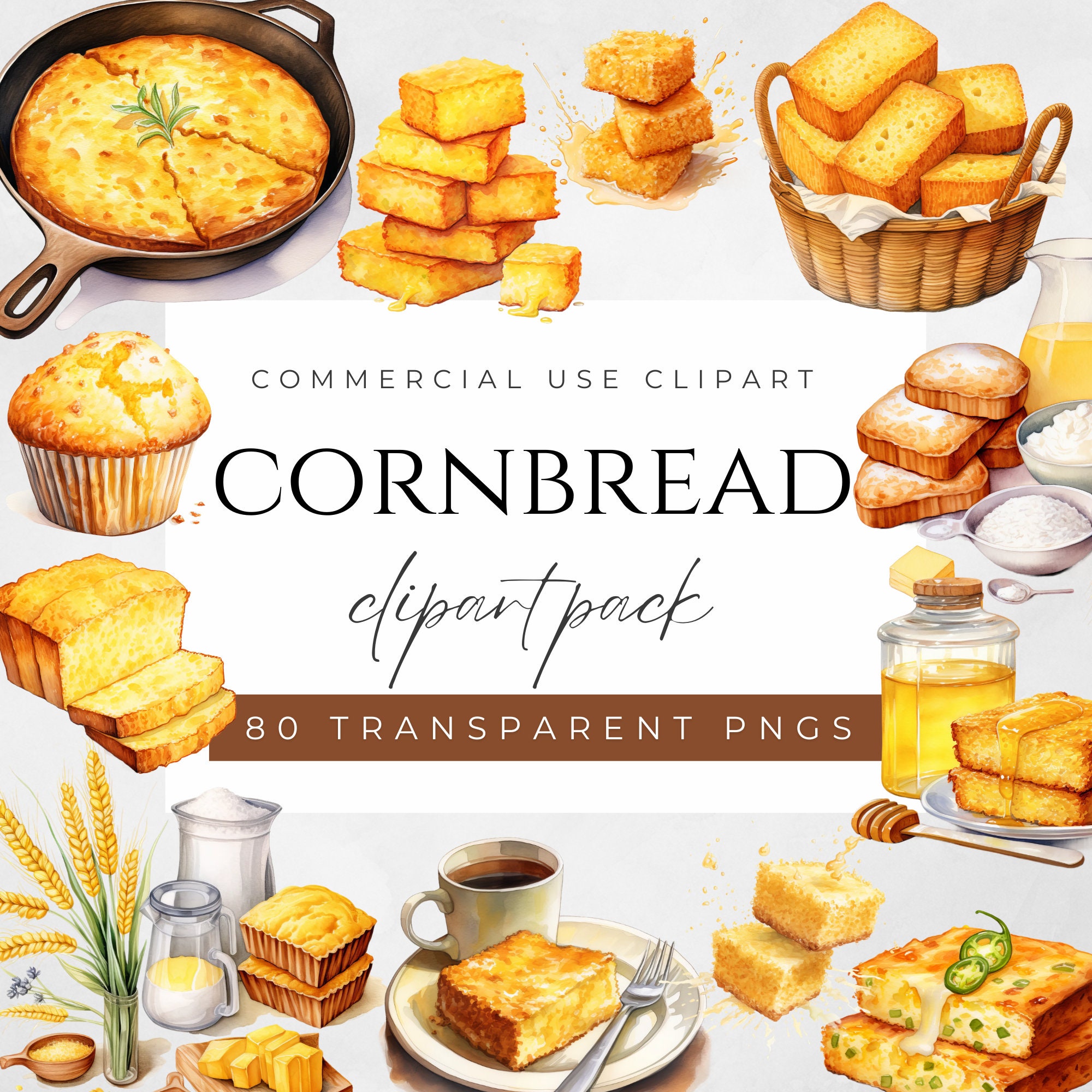 Cornbread PNG Cornbread Clipart Png Corn Bread Bakery PNG Bakery ...