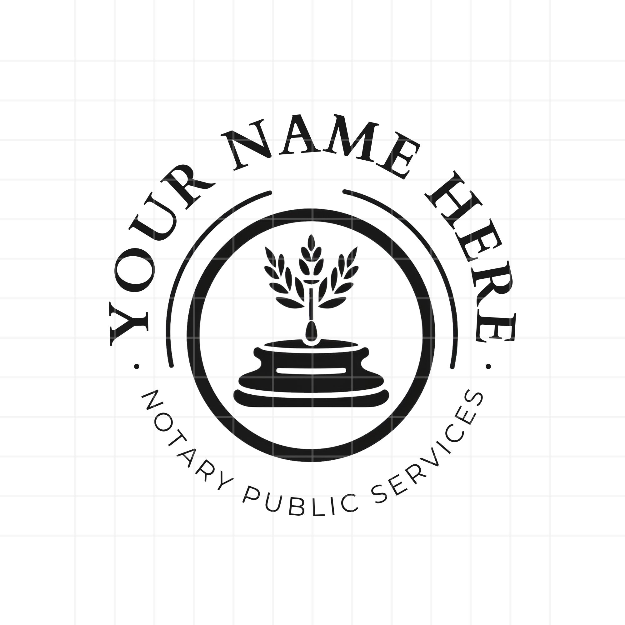 Notary Public Logo Design Template Professional Custom Notary Logo ...