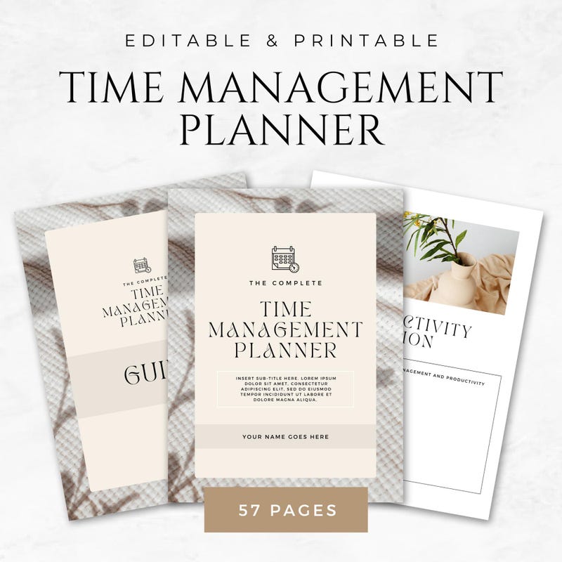 Time Management Planner - Etsy