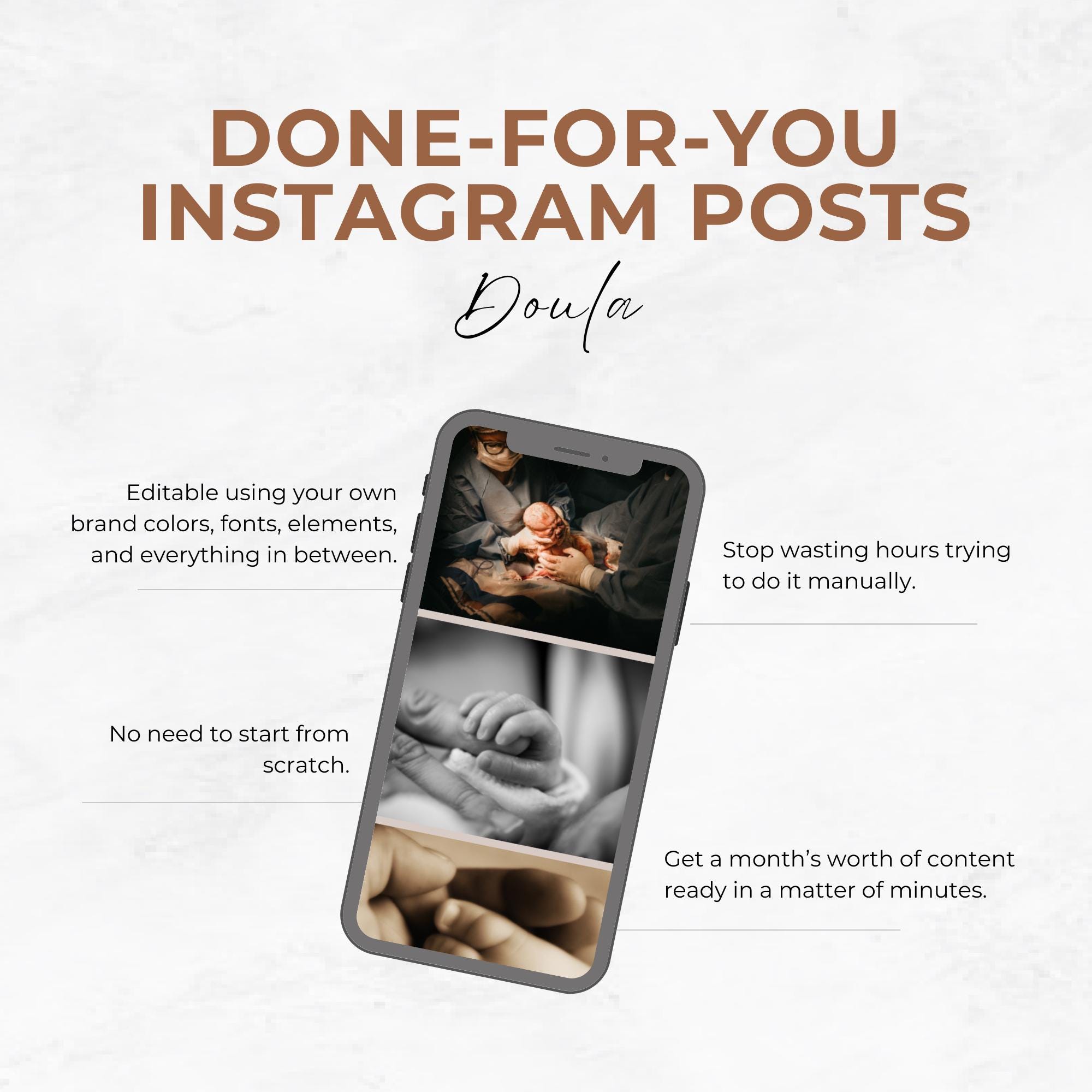 Doula Social Media Posts Template Birth Doula Instagram Post Birth ...