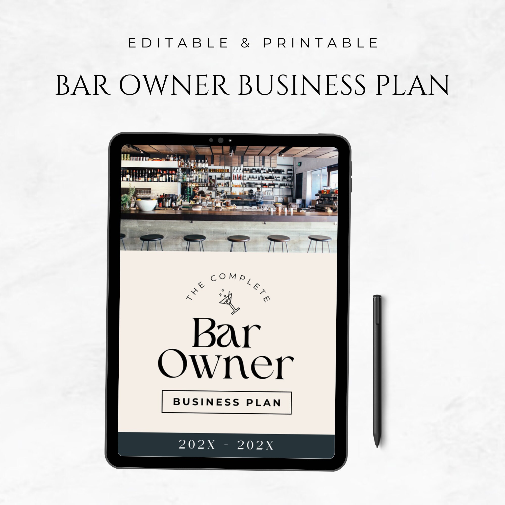 Bar Owner Business Plan Canva Template Bar Startup Plan Nightclub ...
