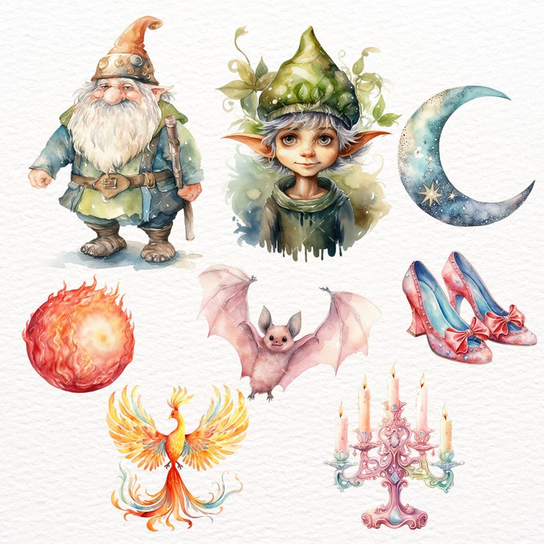 Fantasy Clipart Magical Clipart Fairy Tale Mystical Enchanted Clipart ...