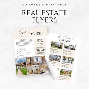 Real Estate Flyer Template Open House Flyer Property Listing Flyer ...