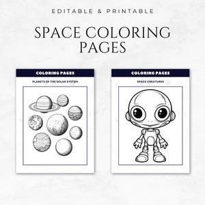Space Themed Activities Solar System Printables Kids Space Activities ...
