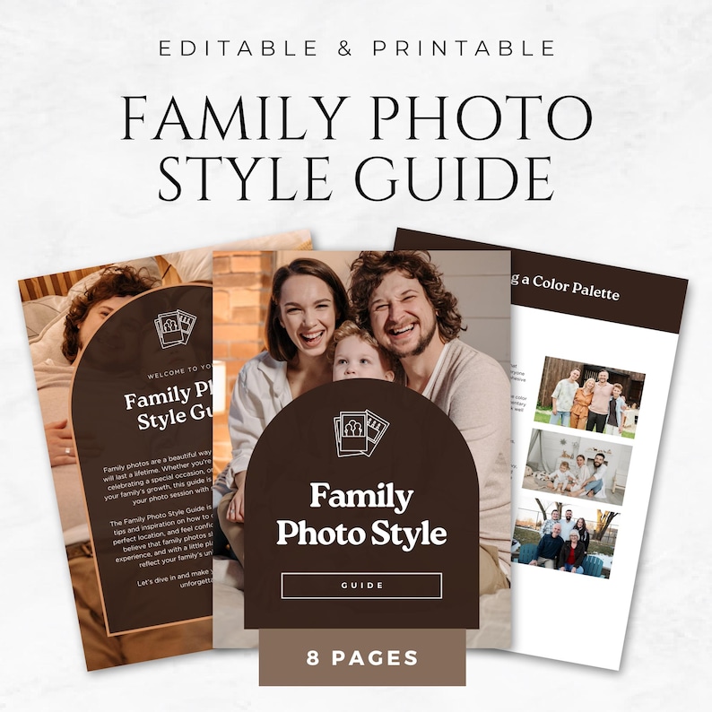 Family Photo Style Guide Template Printable Family Picture Outfit Guide ...
