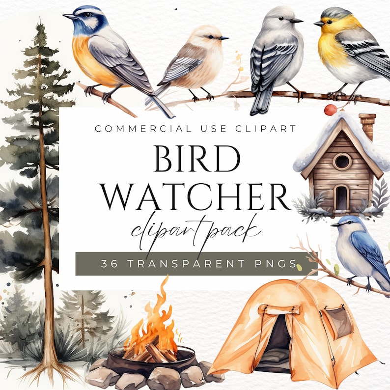 Bird Watcher Clipart Bird Watching Illustrations Bird Lover Nature ...