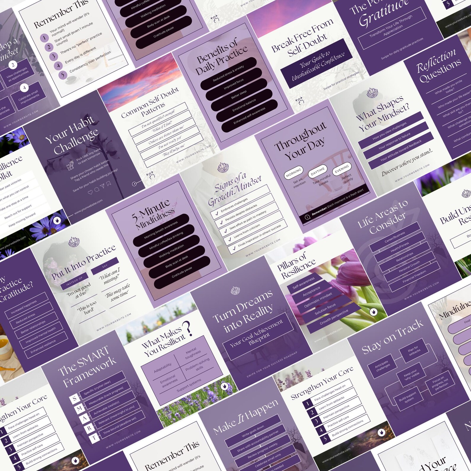 Mindset Coach Templates Social Media Carousel Posts Mindset Coaching ...