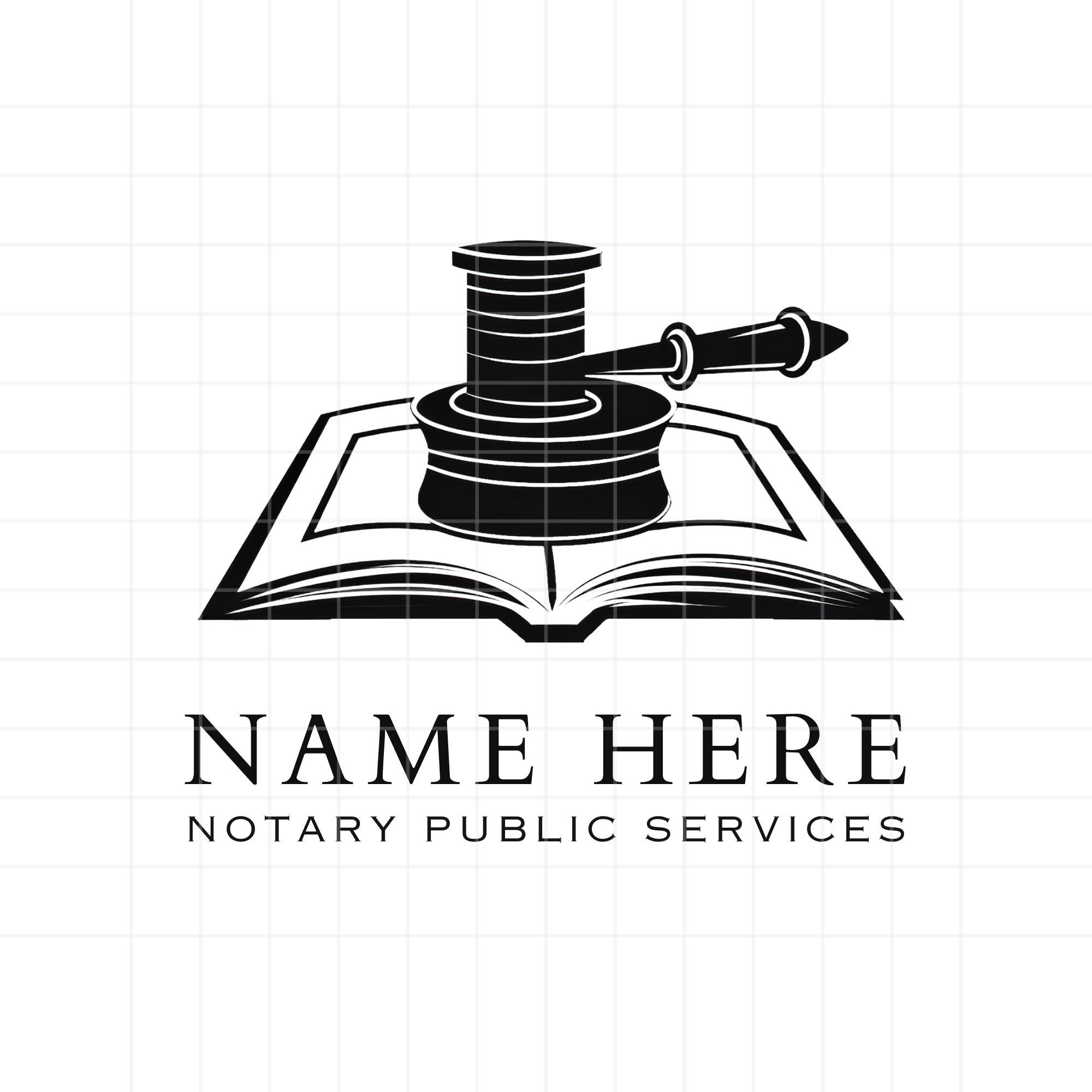 Notary Public Logo Design Template Professional Custom Notary Logo ...