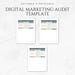 Digital Marketing Audit Report Template Printable Marketing Audit ...