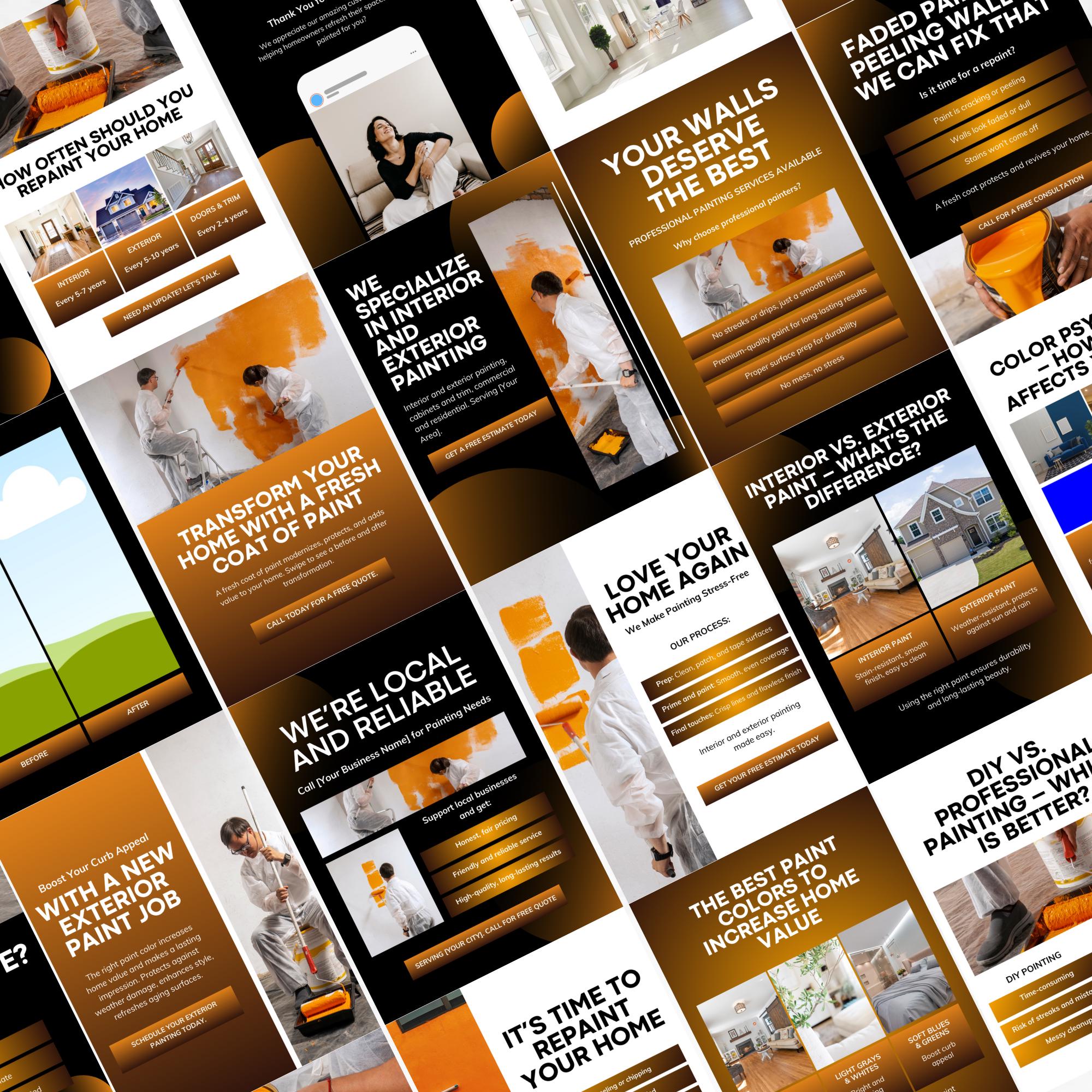 House Painter Social Media Painting Business Templates Painting Company ...