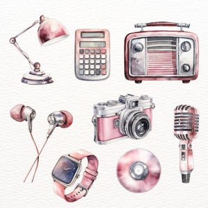 Pink Gadgets Clipart Tech Clipart Aesthetic Gadget Clipart Devices ...