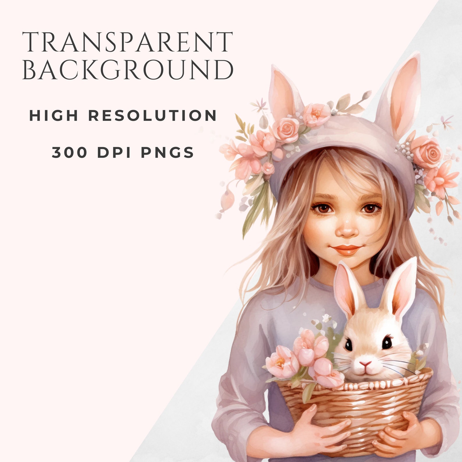 Easter Girls Clipart, Easter Clipart, Easter Clip Art, Easter Clipart ...