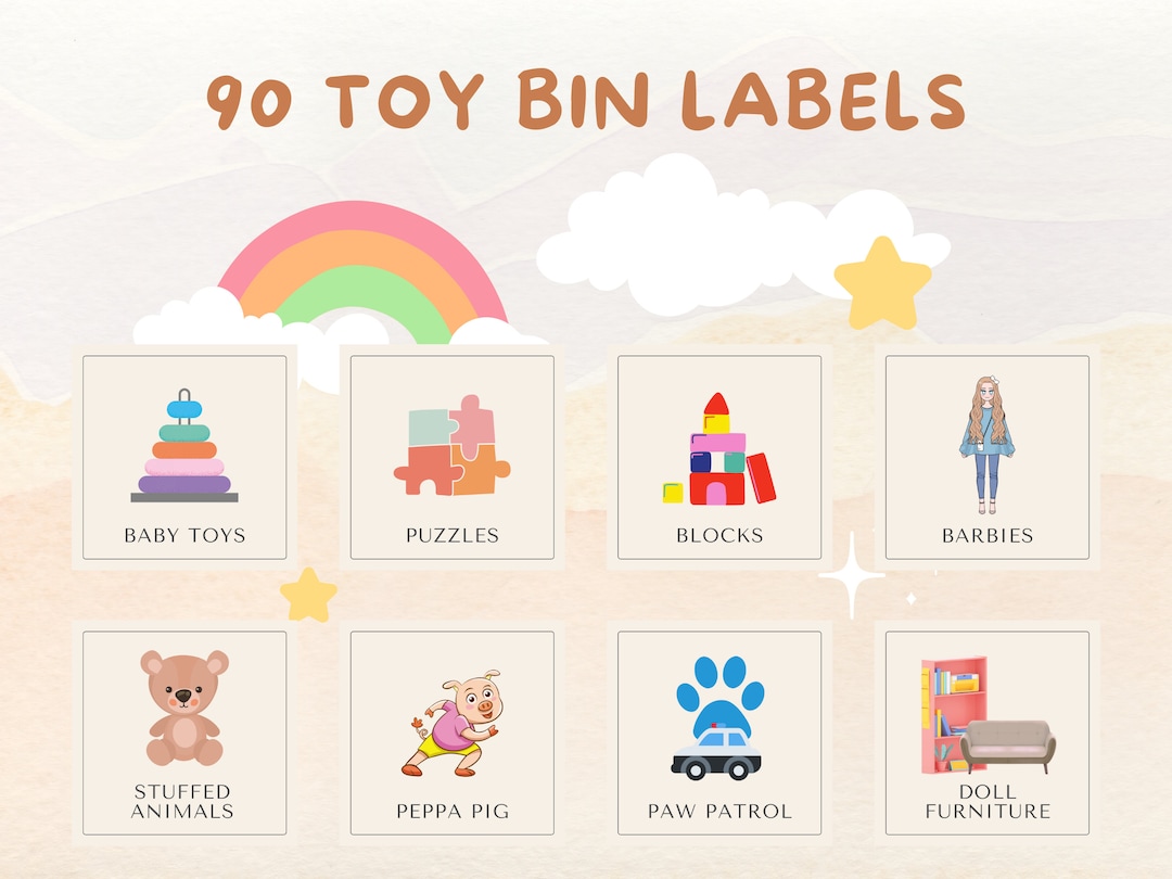 Toy Storage Labels Printable Toy Organization Labels Classroom - Etsy