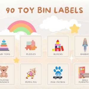 Toy Storage Labels Printable Toy Organization Labels Classroom - Etsy