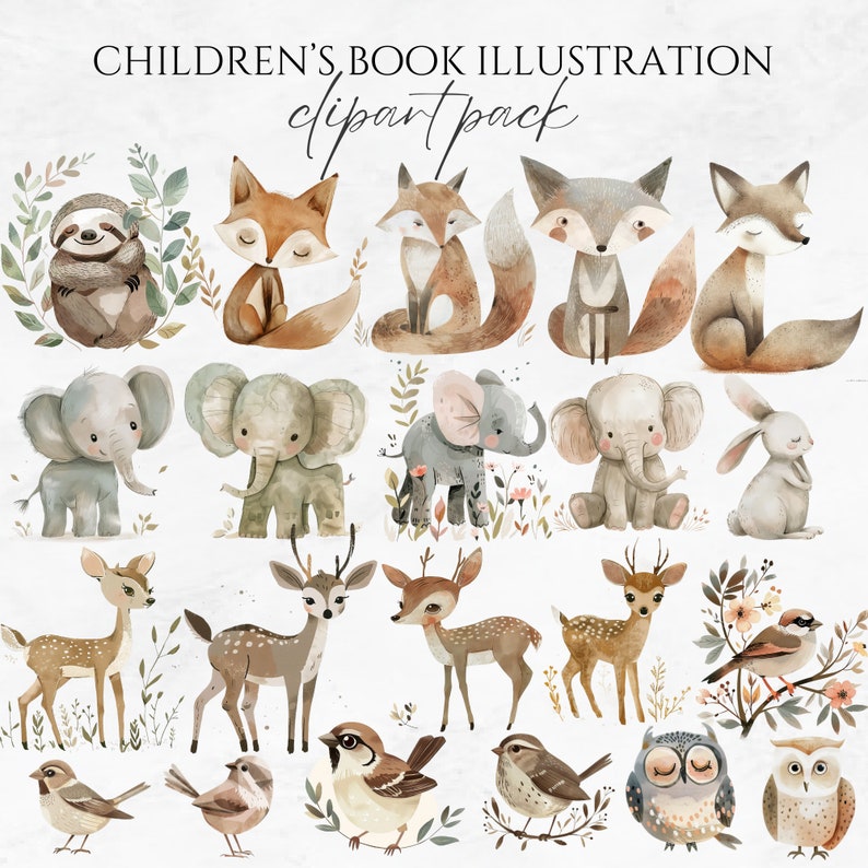 Children's Book Illustration Clipart Jon Klassen Inspired Clipart Story ...