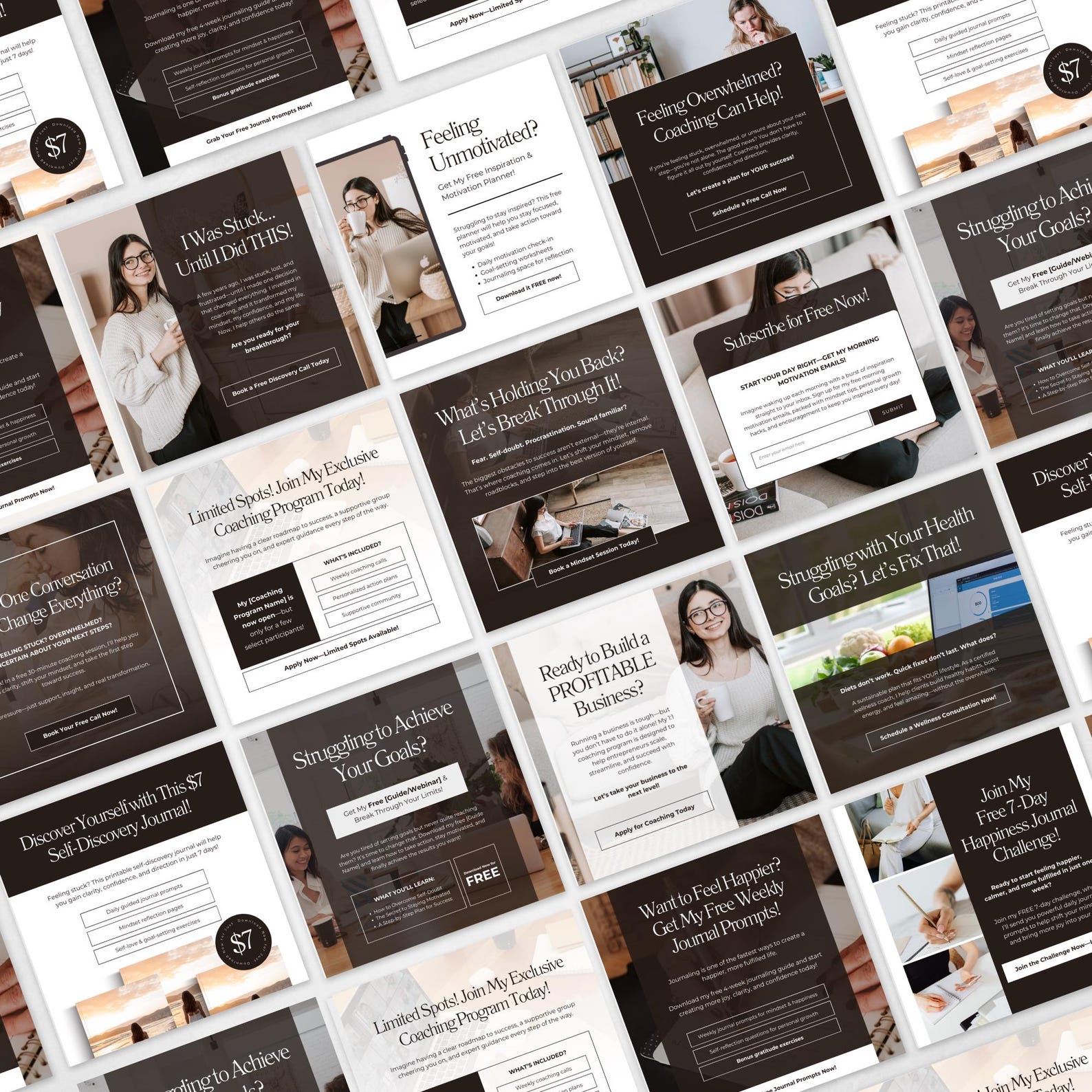 Coaching Ad Templatescoach Social Media Ads Life Coach Templates ...