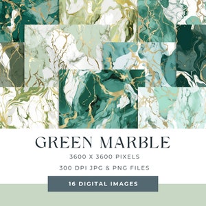 Seamless Green Marble With Elegant Gold Patterns Shades of Green Marble ...