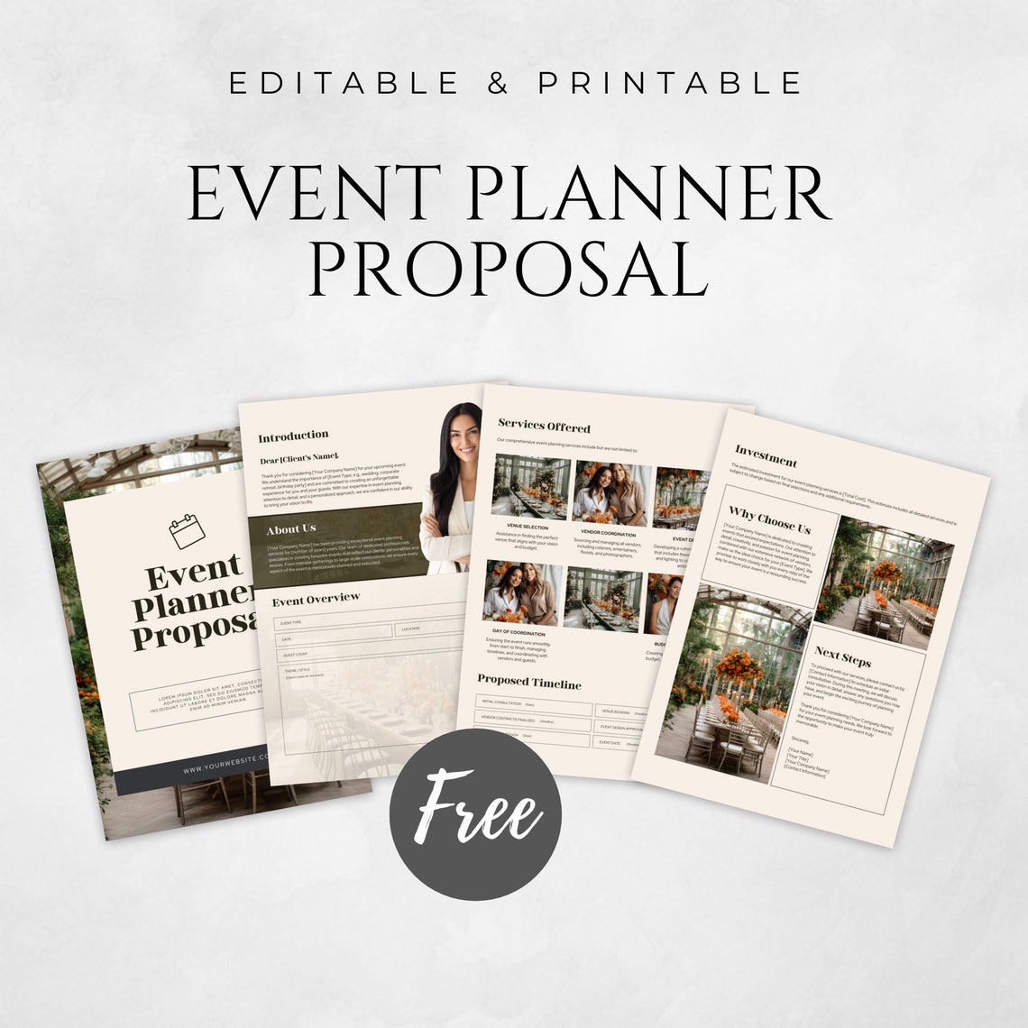 Event Planner Instagram Templates Event Planner Proposal Event Planner ...