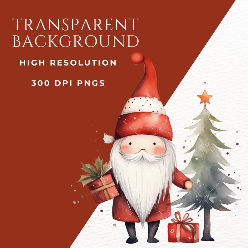 Swedish Tomte Clipart Danish Nisse Clipart Scandinavian Christmas Gnome ...