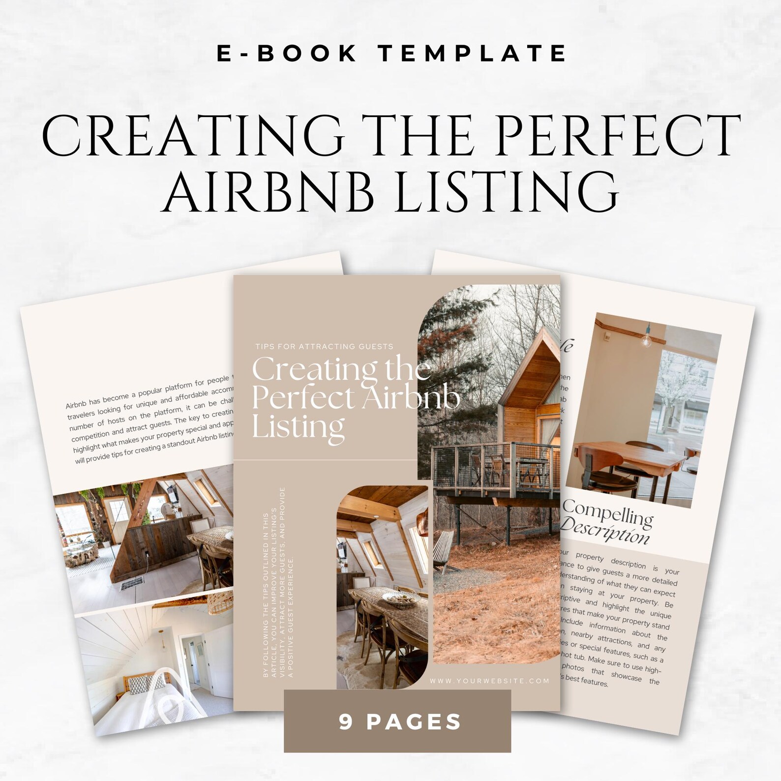 Creating the Perfect Airbnb Listing Template Printable Canva Airbnb ...