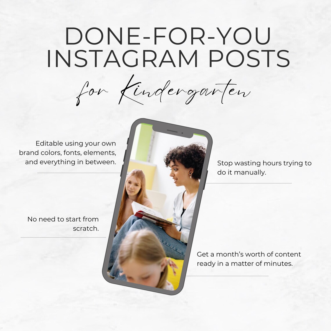 Kindergarten Social Media Posts Templates Kindergarten Instagram Posts ...