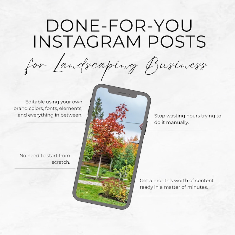 Landscaping Instagram Posts Templates Canva Lawn Care Marketing ...