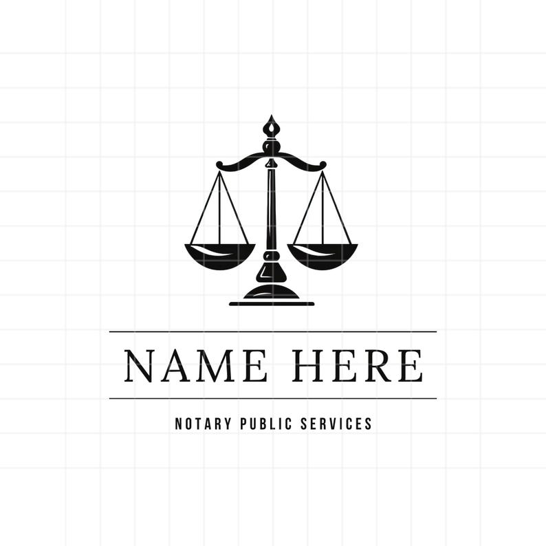 Notary Public Logo Design Template Professional Custom Notary Logo ...