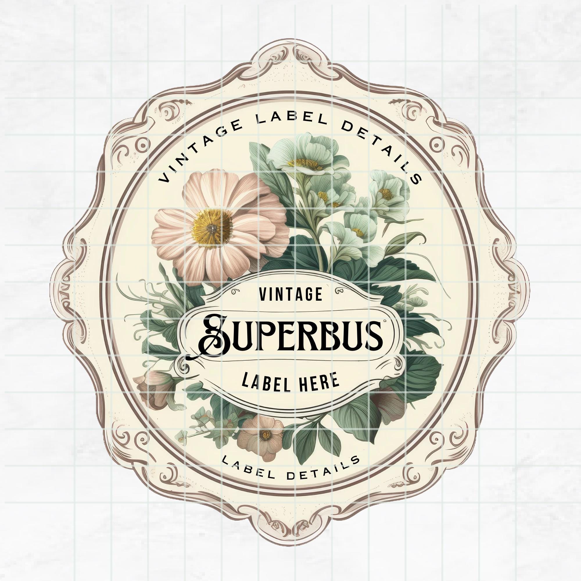 Vintage Label Logo Templates Retro Logo Design Canva Editable Logo ...