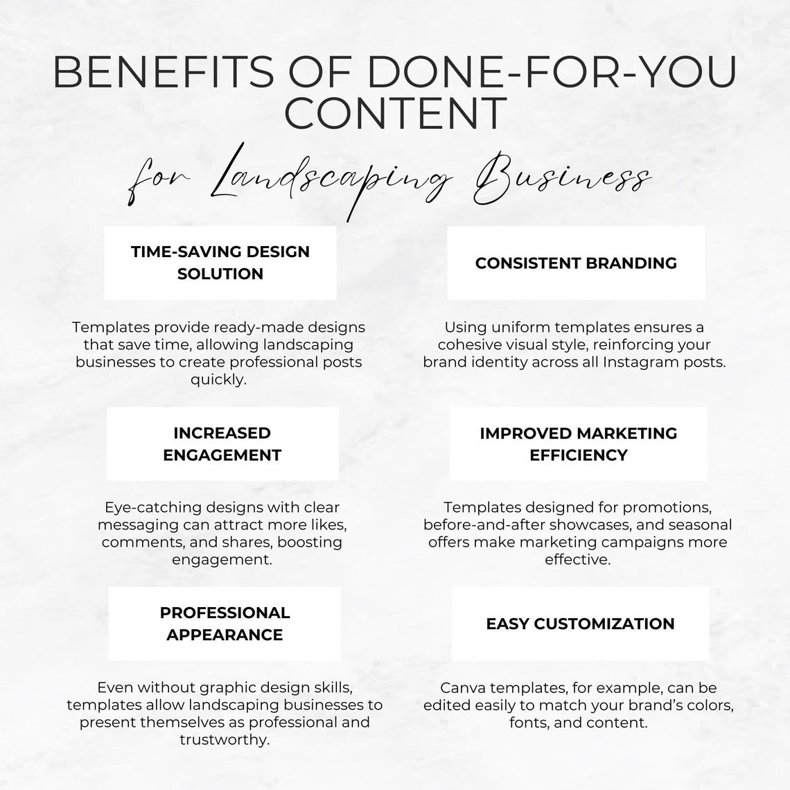 Landscaping Instagram Posts Templates Canva Lawn Care Marketing ...