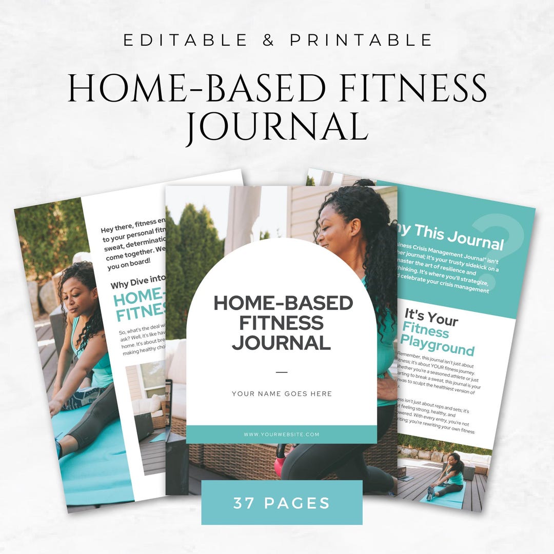 Home-based Fitness Journal Template Home Workout Exercise Log Exercise ...