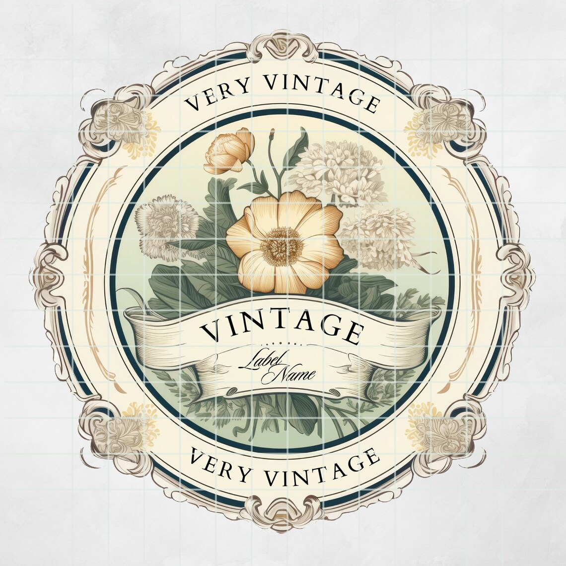 Vintage Label Logo Templates Retro Logo Design Canva Editable Logo ...
