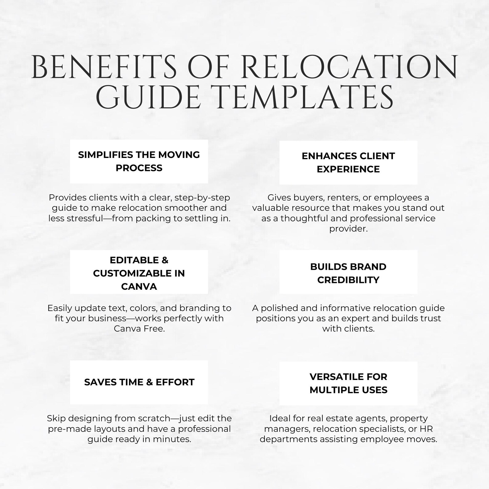 Relocation Guide Templates Canva Editable Moving Checklist for Realtors ...