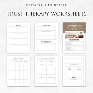 Trust Therapy Worksheets Template Printable Relationship Trust Building ...