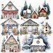 Scandinavian Christmas Clipart Nordic Winter Clipart Hygge Christmas ...