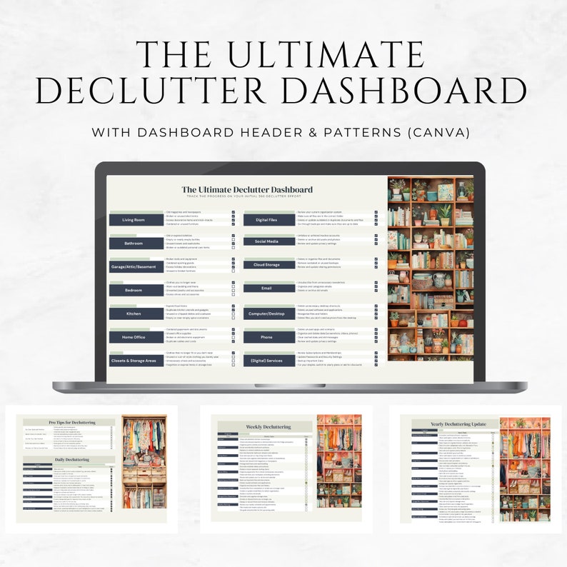 Declutter Planner Decluttering Declutter Checklist Decluttering Planner Declutter Management ...